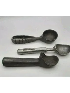 Zeroll plus | Kitchen | Vintage Cast Aluminum Ice Cream Scoops Heavy ...
